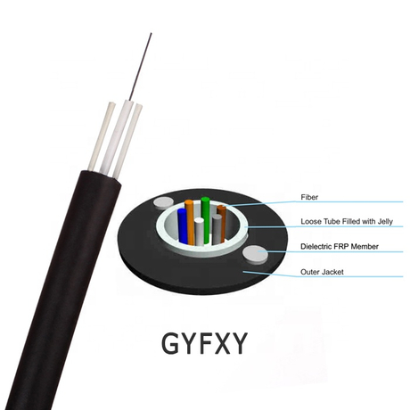 Black Polyethylene non-armored optical fiber optic price, uni-tube ...
