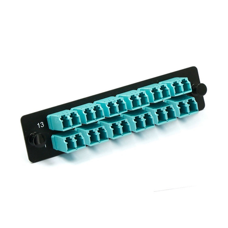 12 Port (24F) Loaded LC Adapter Panel - Multimode om3 - Buy lc apc, 48 ...