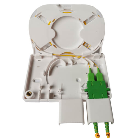 4 Ports FTTH Customer Fiber termination box with protection cover - Buy ...